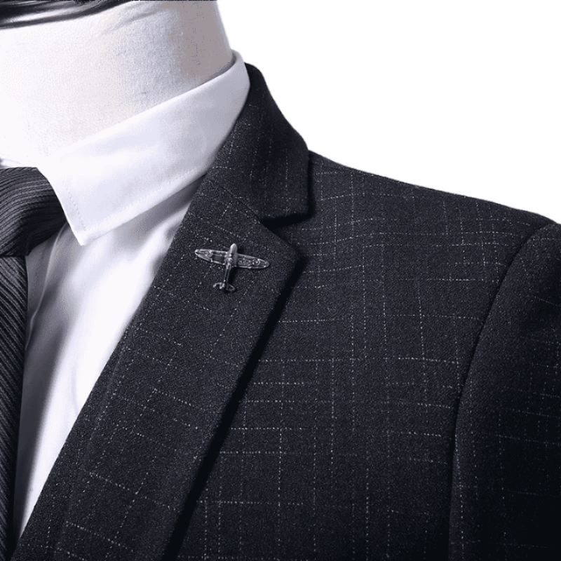 Terno Masculino Slim Listrado Maximus Paletó + Colete + Calça– Mr.Maximus