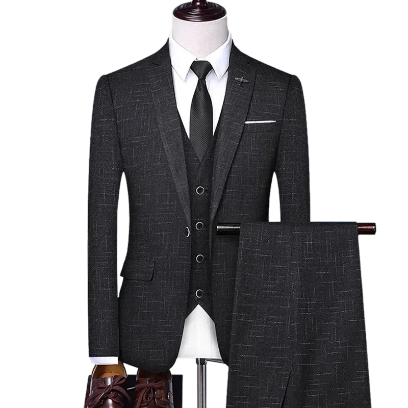 Terno Masculino Slim Listrado Maximus Paletó + Colete + Calça– Mr.Maximus